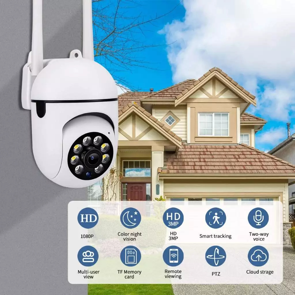 Jual 2025 New Design CCTV IP Camera 360° Wide 1080P HD Wi-Fi Security ...