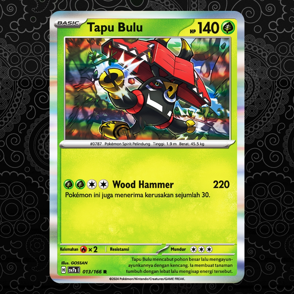 Jual Pokemon Tapu Bulu HOLOGRAM Daun TCG Kartu Pokemon Indonesia ...