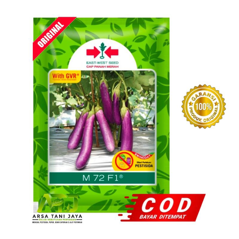 Jual Benih Terong Ungu M 72/M72 F1 1.100Butir - Cap Panah Merah | Shopee Indonesia