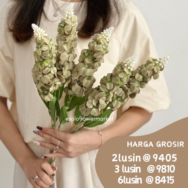 Jual SNAPDRAGON Artificial Flocking Hyacinth Bunga Palsu Sedap Malam ...