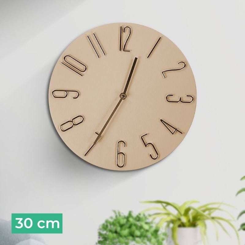 Jual Jam Dinding aestetik elegan Bulat Quartz Creative Desain Model ...