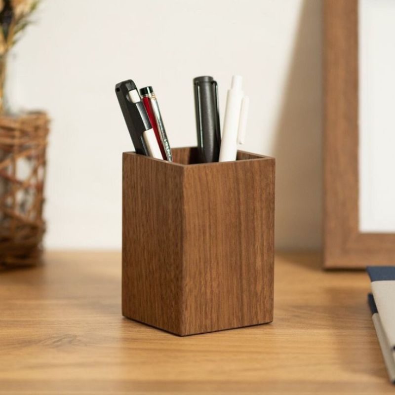 Jual Box kayu jati solid -kotak pensil -kotak garpu/sendok -kotak ...