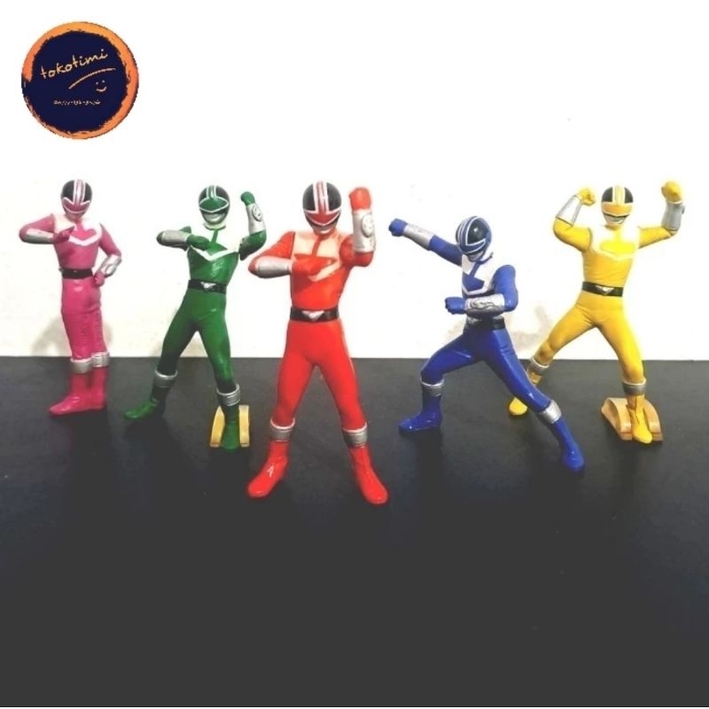 Jual HG Gashapon Power Rangers Time Force / Sentai Timeranger Set ...