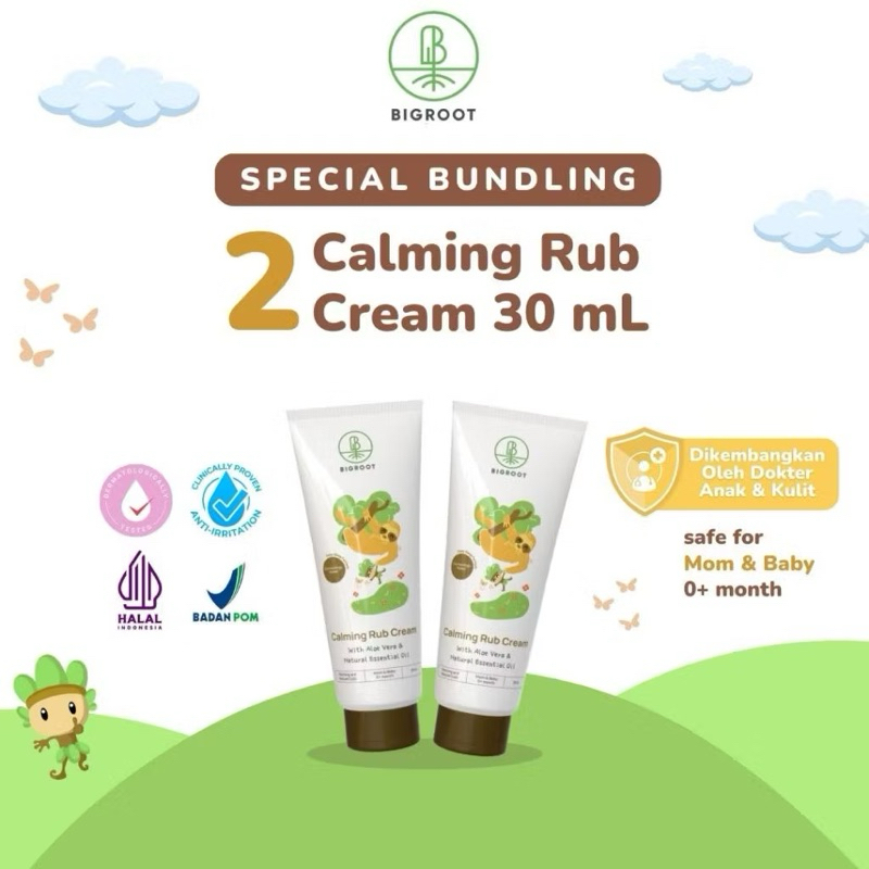 Jual Paket Bundling 2 Pcs Bigroot Calming Rub Cream 30ml | Shopee Indonesia