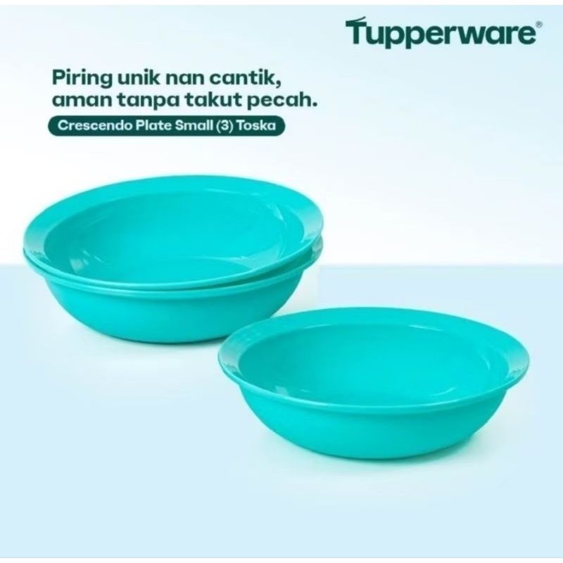 Jual NEW!! Small Cresendo Plate Tupperware/ Piring Tupperware | Shopee ...