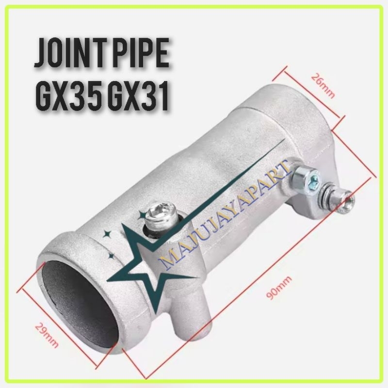 Jual joint pipe mesin potong rumput 4tak gx35 gx31 | Shopee Indonesia