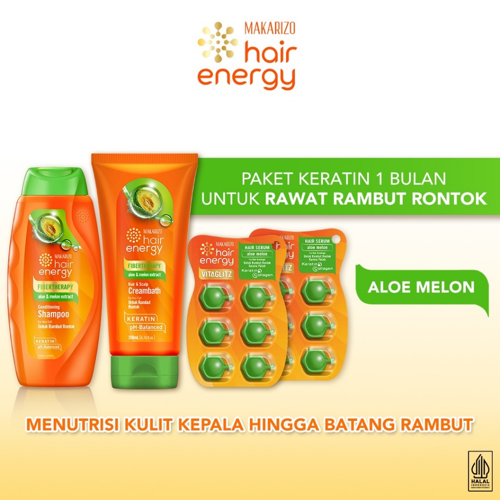 Jual Paket KERATIN Makarizo Hair Energy Rawat Rambut Rontok - Varian ...