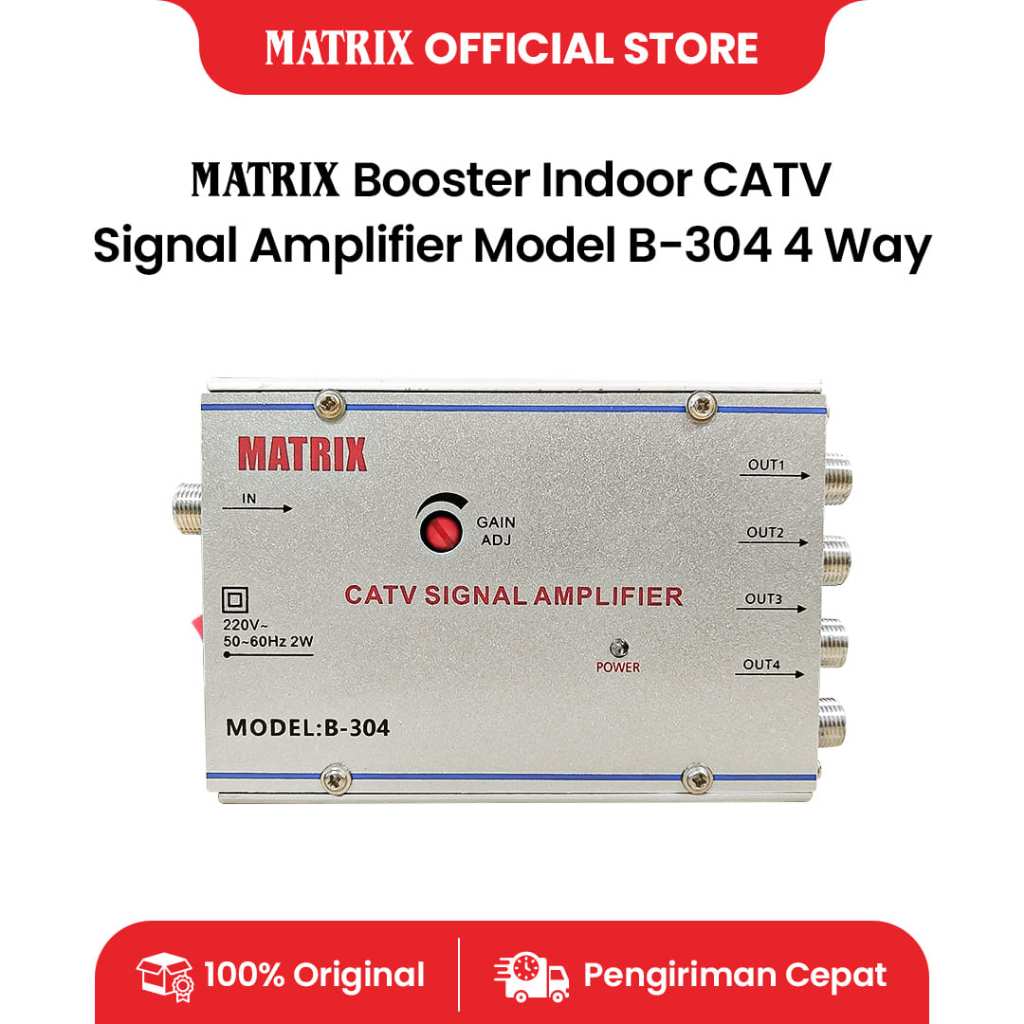 Jual MATRIX - Booster CATV Signal Amplifier Model B-304 4 Way | Shopee Indonesia