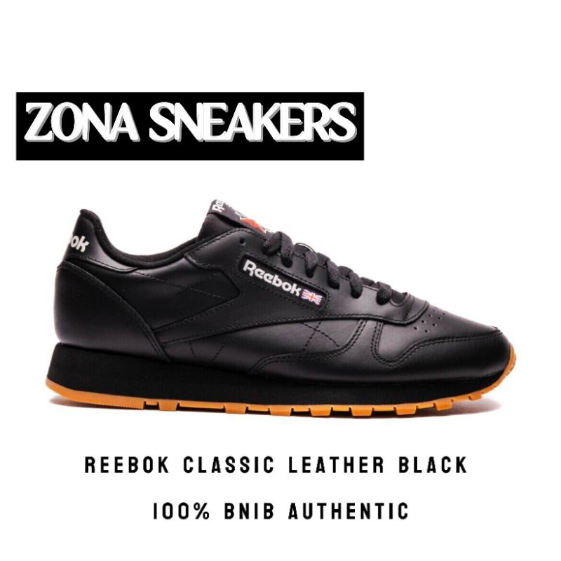 Jual Sepatu Reebok Classic Leather Black Original | Shopee Indonesia
