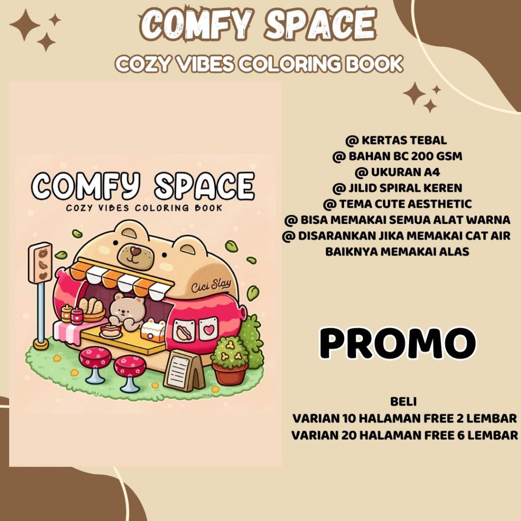 Jual COMFY SPACE Coloring Book Buku Mewarnai Keren Buku Gambar Sketsa ...