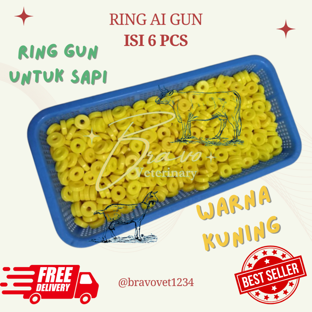 Jual Ring AI Gun IB (Inseminasi Buatan) Untuk Sapi - ISI 6 PCS | Shopee ...