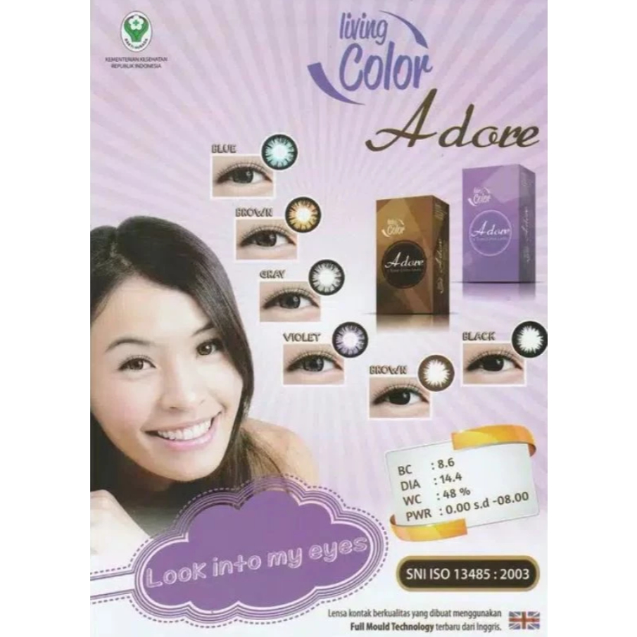 Jual Softlens ADORE 14,4 MM Normal & Minus (-0,50 S/D -6,00) By Irislab ...