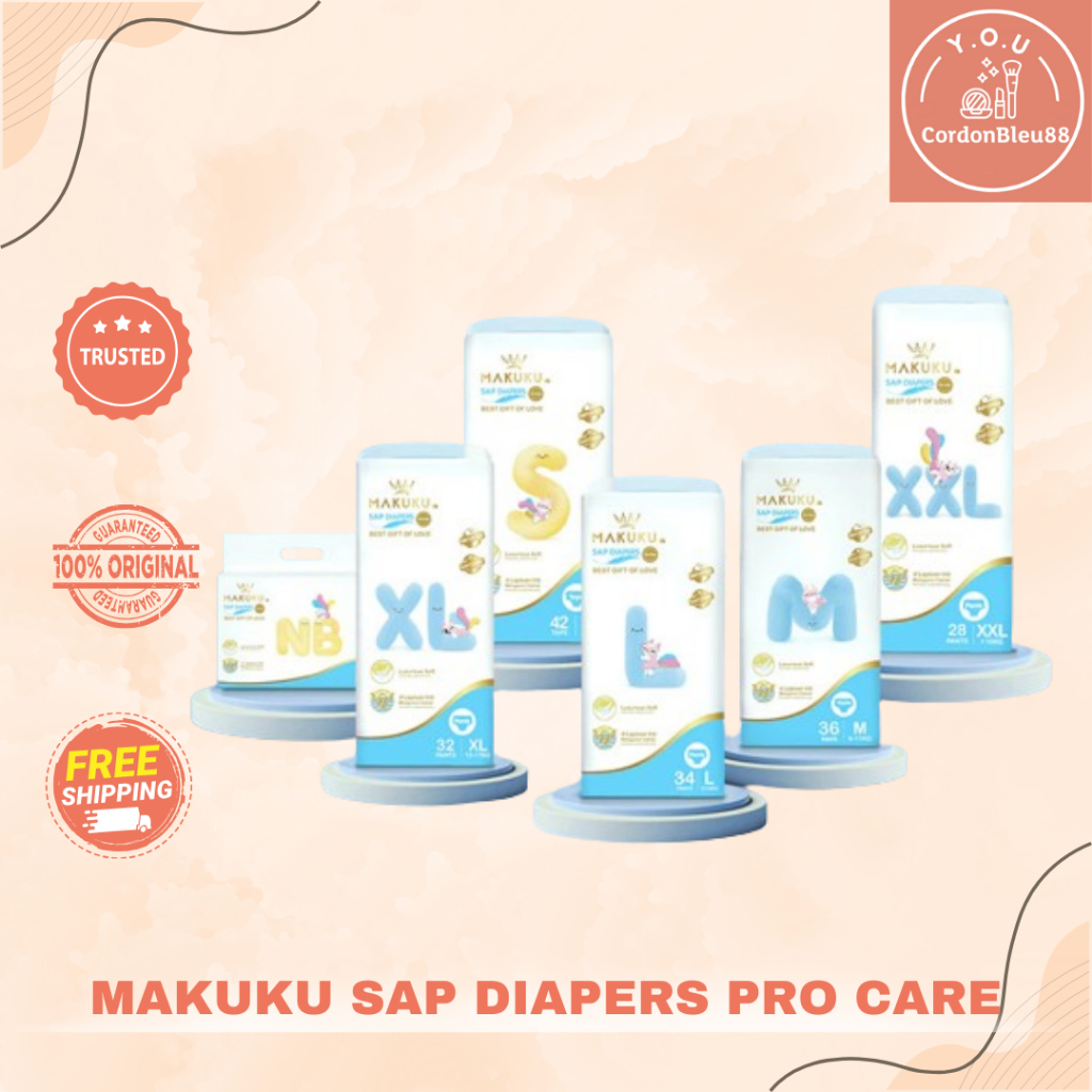 Jual MAKUKU SAP DIAPERS PRO CARE TAPE/PANTS | Shopee Indonesia