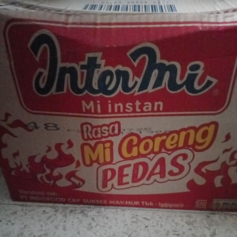 Jual (GROSIR) INTERMIE GORENG PEDAS 1 DUS | Shopee Indonesia