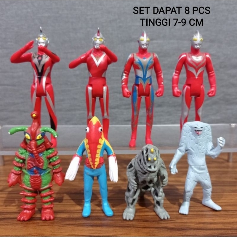 Jual Action Figure Ultraman Monster Series Set 8 Pcs | Shopee Indonesia