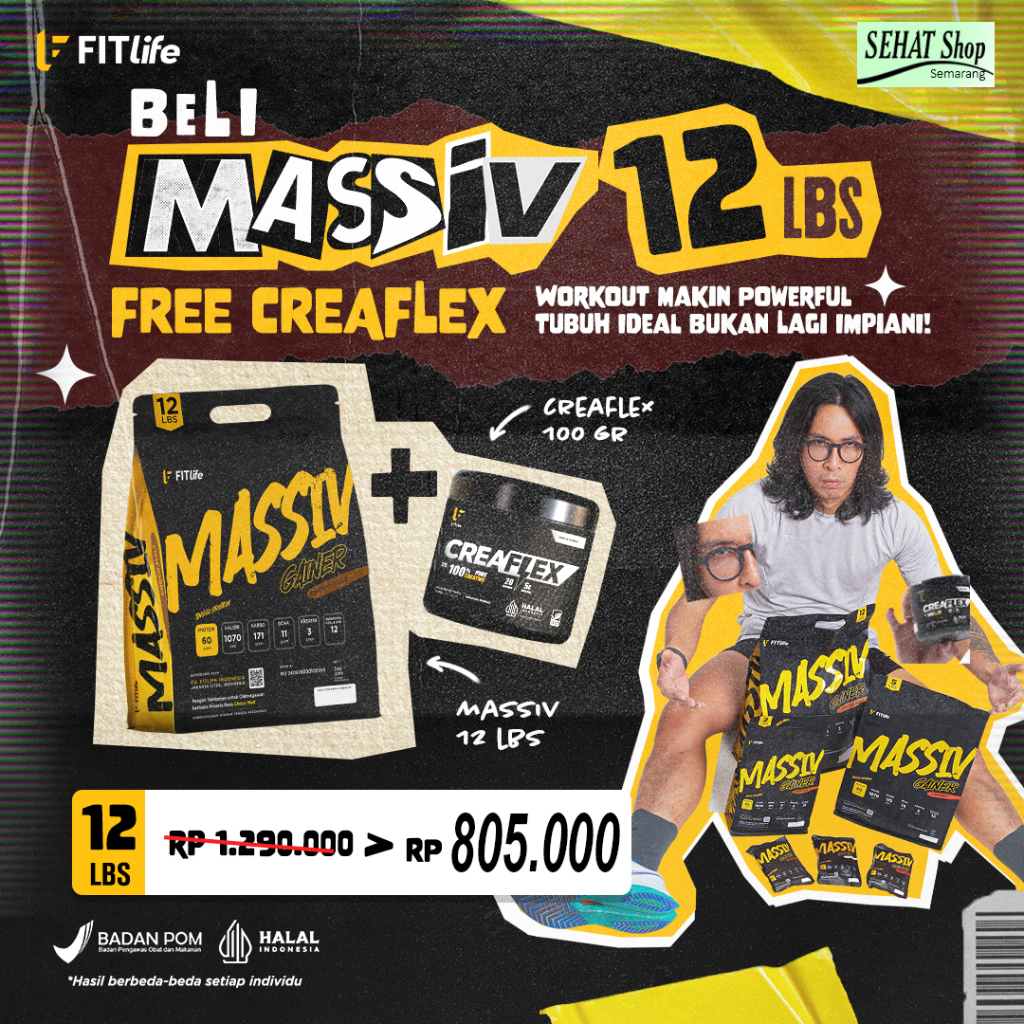 Jual FITlife Massiv Gainer 12 lbs 5443 gram (MPro Upgraded) | Shopee ...