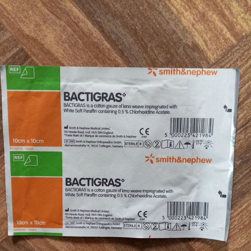 Jual bactigras obat luka akut dan kronis 10 x 10cm | Shopee Indonesia