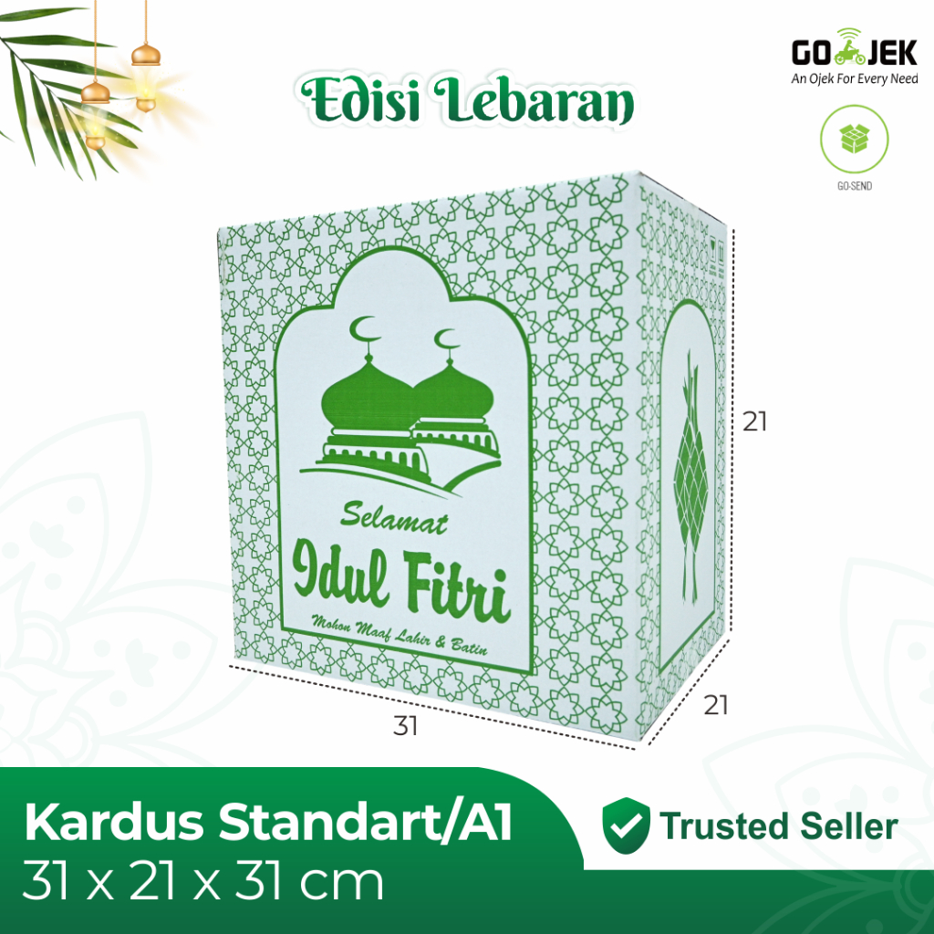Jual Box Parcel 31x21x31 cm (Putih) Kardus | Parcel | Lebaran | idul ...