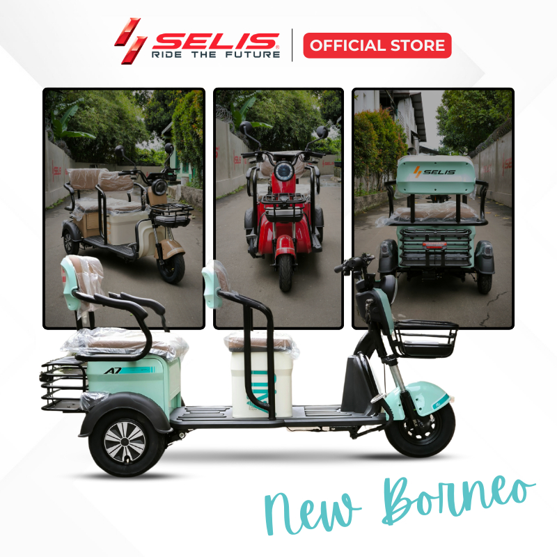 Jual SELIS - Motor listrik New Borneo ( Motor Listrik Roda 3 / Tiga ...
