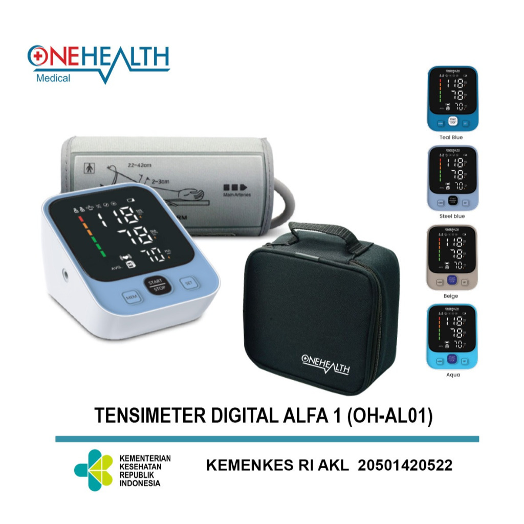 Jual ONEHEALTH DIGITAL TENSIMETER ALFA 1 OH-AL01 - TENSI DIGITAL ...