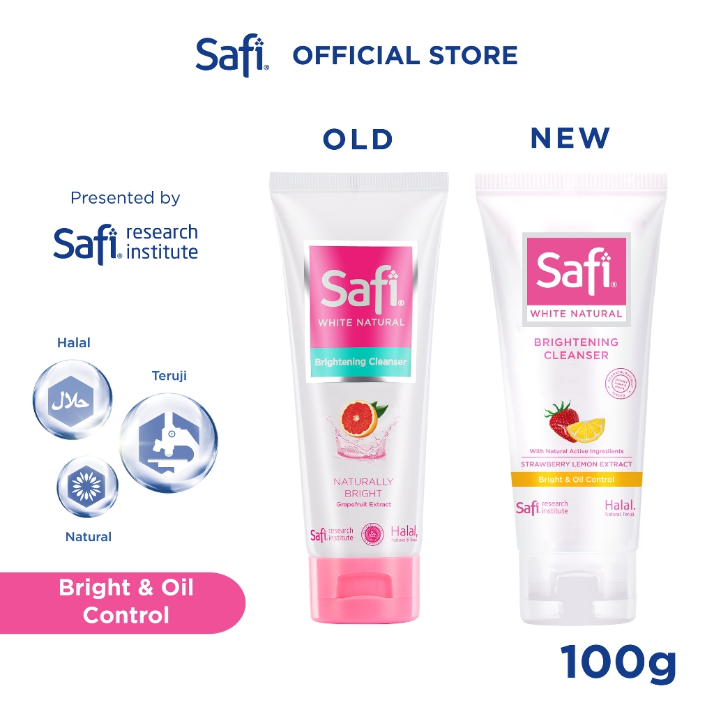 Jual SAFI - White Natural - Brightening Cleanser Strawberry Lemon 100gr ...
