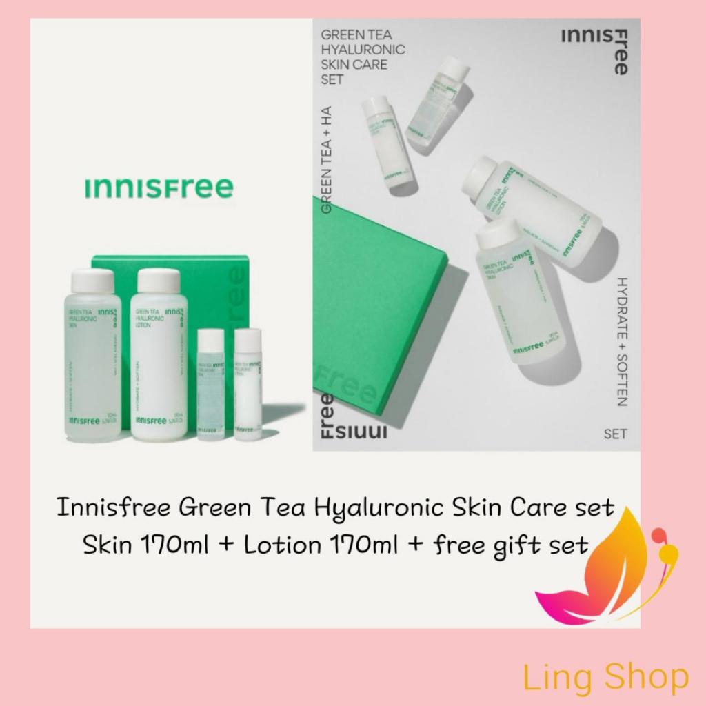 Jual [READY STOCK] Innisfree Green Tea Hyaluronic Skin Care Set Free ...