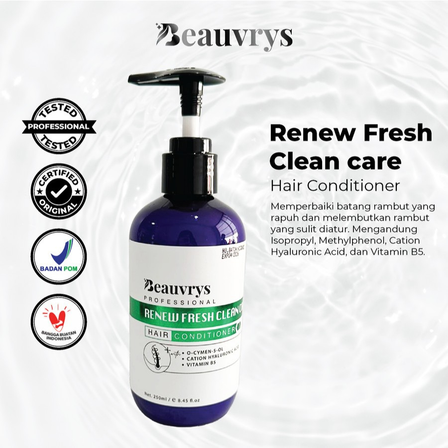 Jual Beauvrys Professional Renew Fresh Clean Care Hair Conditioner ...