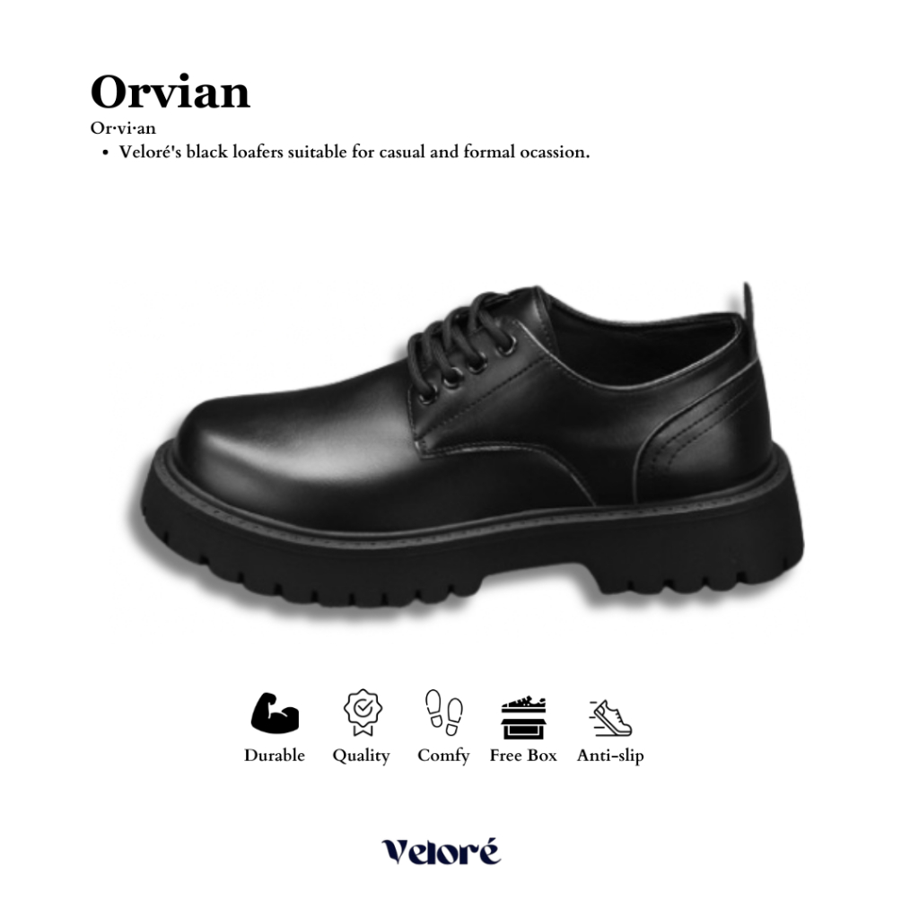Jual Velore - Orvian Sepatu Loafers Hitam cocok untuk formal dan casual ...
