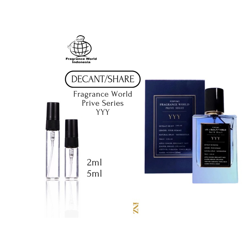 Jual DECANT Parfum Fragrance World Prive YYY | 2ml/5ml Share in bottle ...