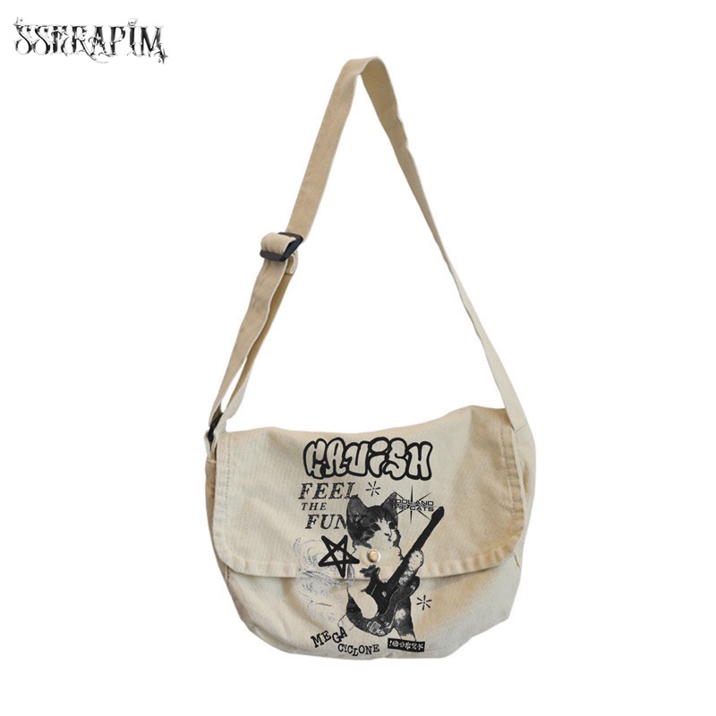 Jual Sserapim - Cat Bag Tas Distro Tas Canvas Tas Selempang Skena Tas ...
