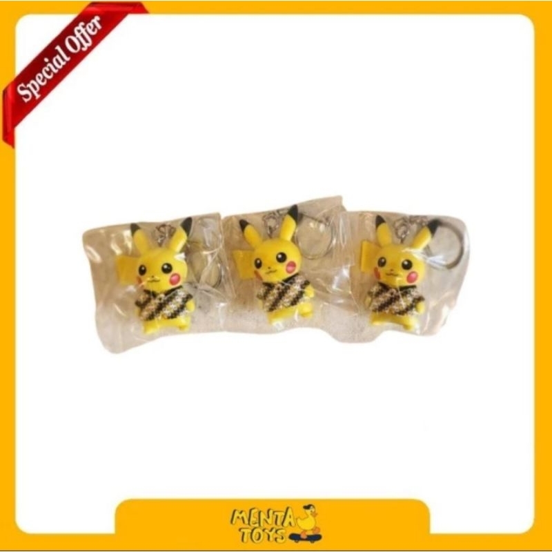 Jual Gantungan Kunci Pikachu Berkemeja Batik Keychain - Pokemon Original Limited Edition - Set ...