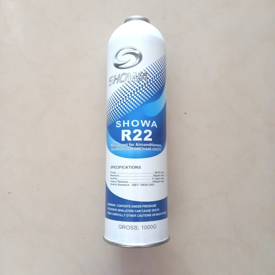 Jual Freon Kaleng R22 Showa / FREON R22 SHOWA REFRIGRANT 1 KG / Isi AC SHOWA R22 Kaleng Freon ...