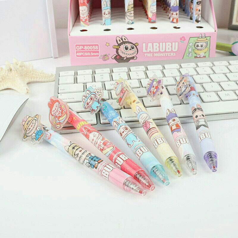 Jual Pulpen Cetekan/Klik Fancy Mika Gel Sanrio/Labubu/Capybara ...