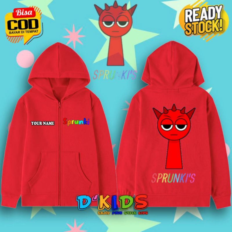 Jual Jaket Zipper Resleting Anak Sprunki Incredibok Karakter Raddy ...