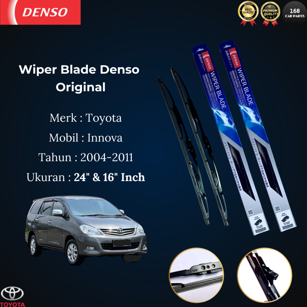 Jual Wiper Blade Denso Original Toyota Innova (2004-2011) - Ukuran 24 ...