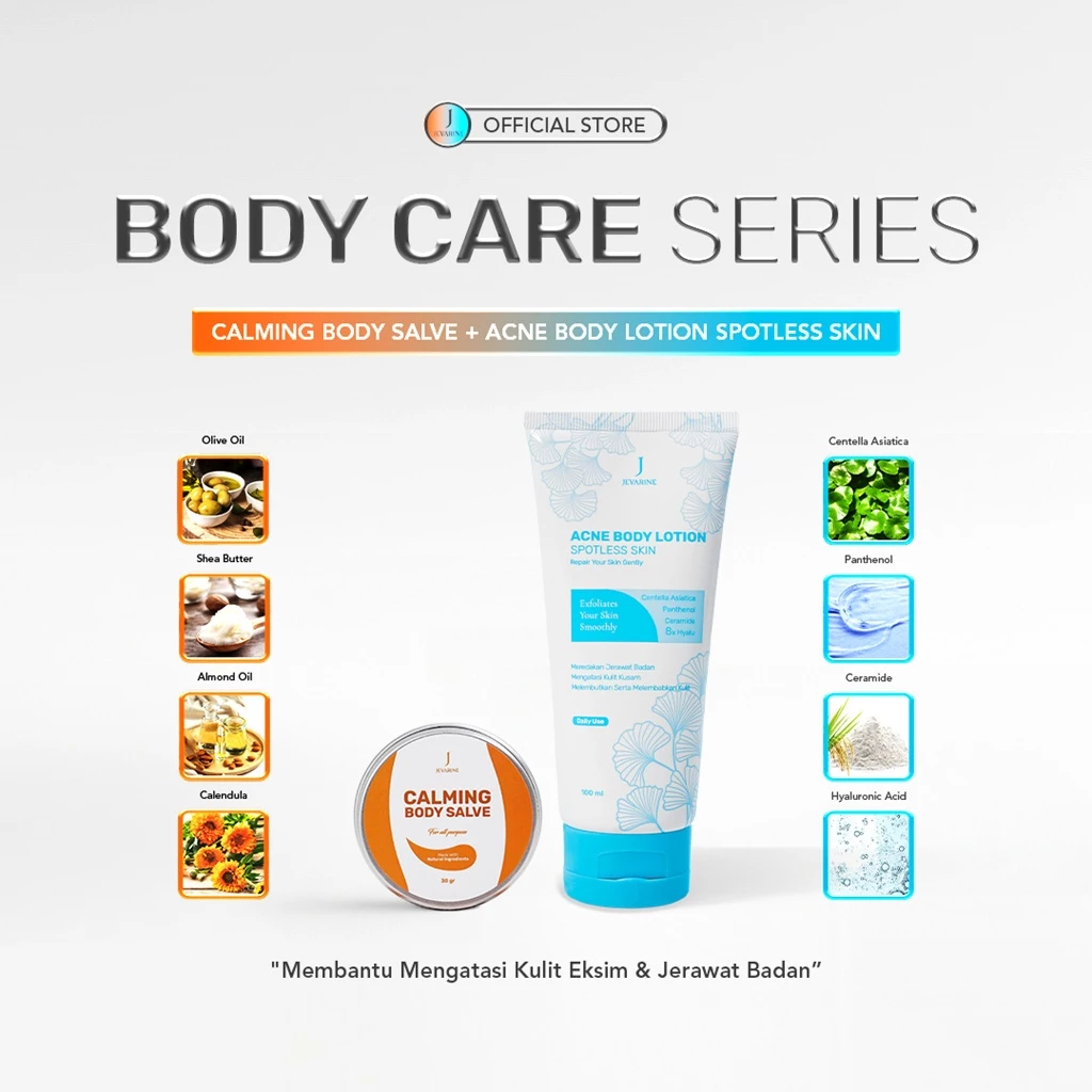 Jual Acne Body Lotion Spotless Skin & Calming Body Salve by Jevarine ...
