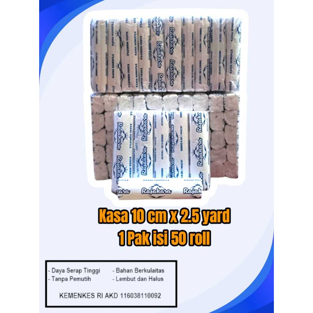Jual Kasa Perban Gulung 10 cm kassa verban gulung roll 10 cm x 2.5 yard ...