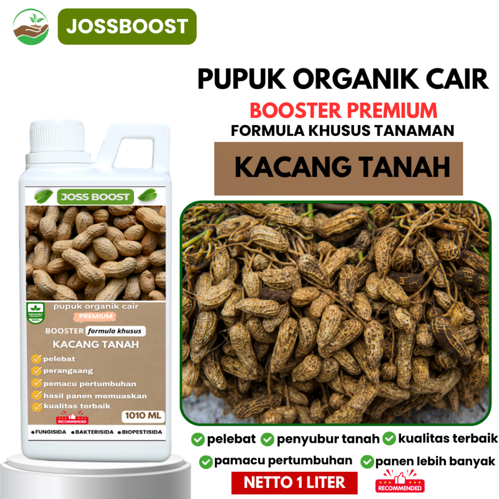 Jual JOSSBOOST Pupuk Organik Cair KACANG TANAH , 10101ml POC KOMPOS Booster KACANG TANAH pemacu ...