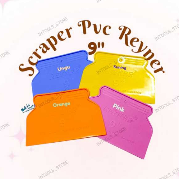Jual Kapi PVC Reyner 9" Warna Warni - Kape Plastik Scrapper Alat plamir ...