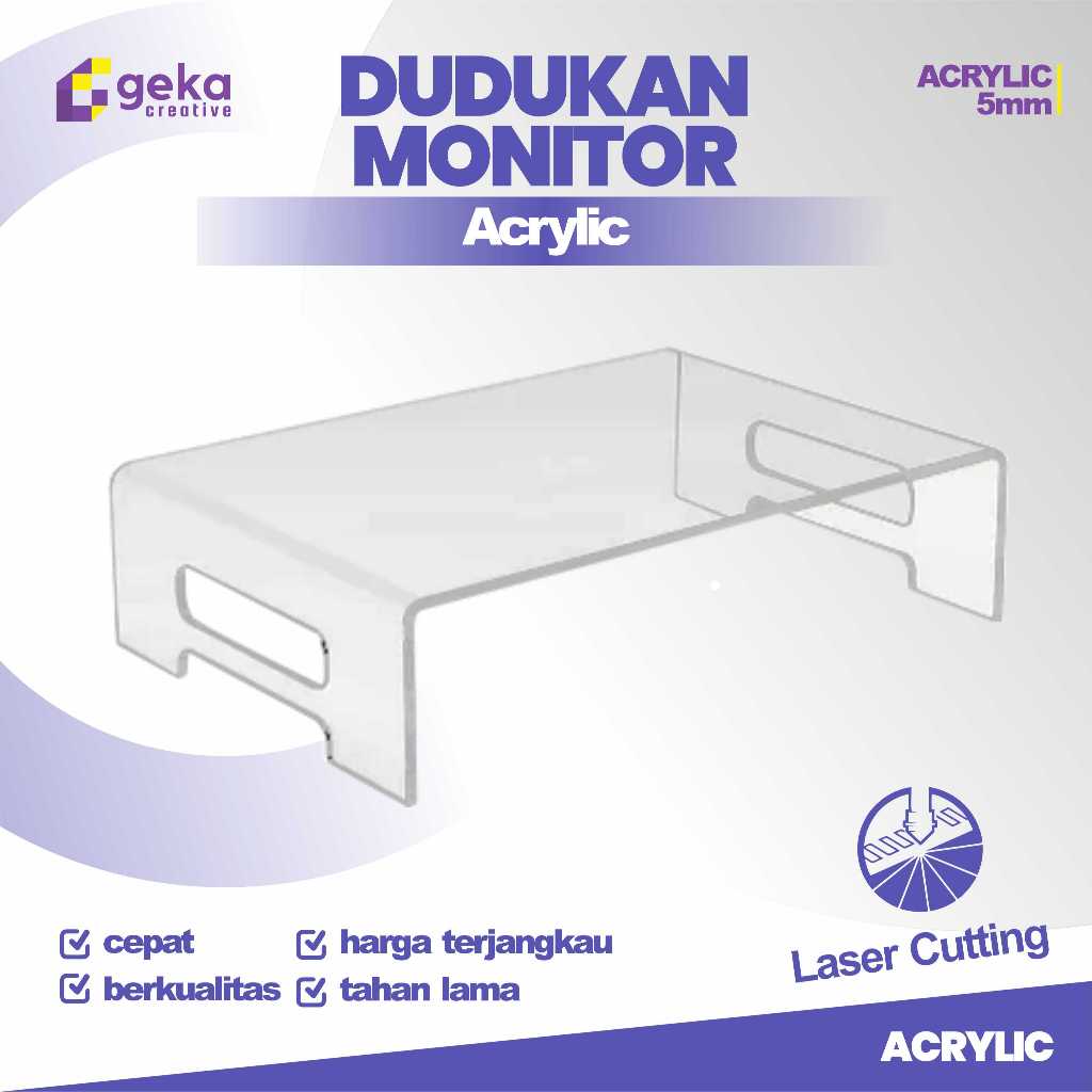 Jual DUDUKAN MONITOR / TATAKAN MONITOR / STAND MONITOR AKRILIK SIMPLE ...