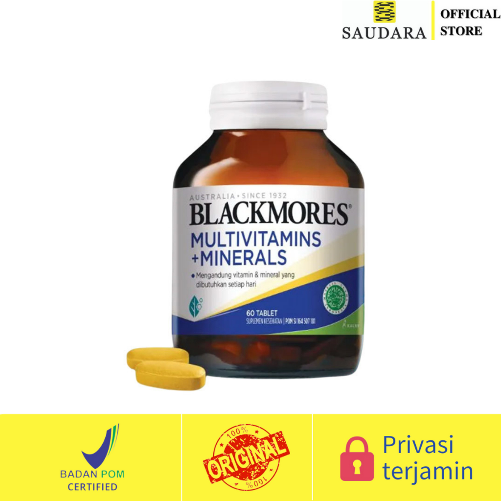 Jual Blackmores Multivitamins + Minerals (60 Tablet) | Shopee Indonesia