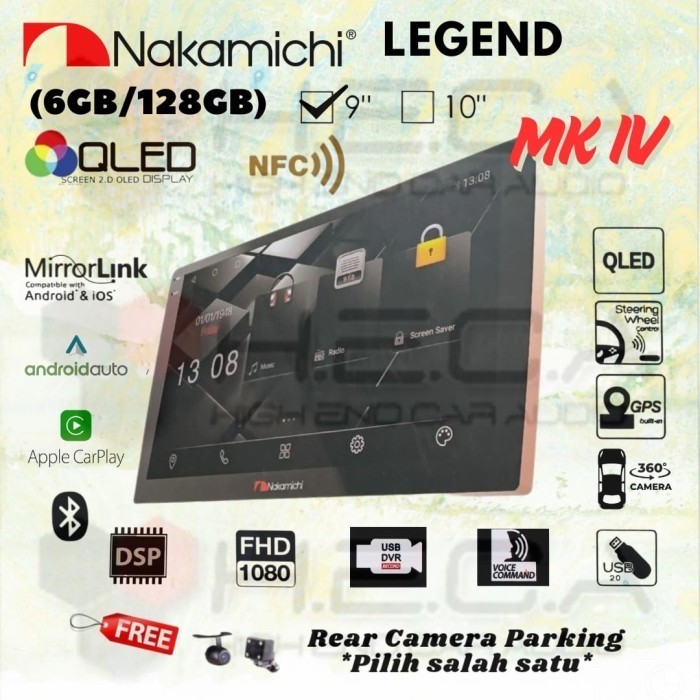 Jual Nakamichi LEGEND MK-IV NFC 6/128 GB 9" Inch Android NA-3102i Head Unit MK4 MK 4 MK IV MKIV ...