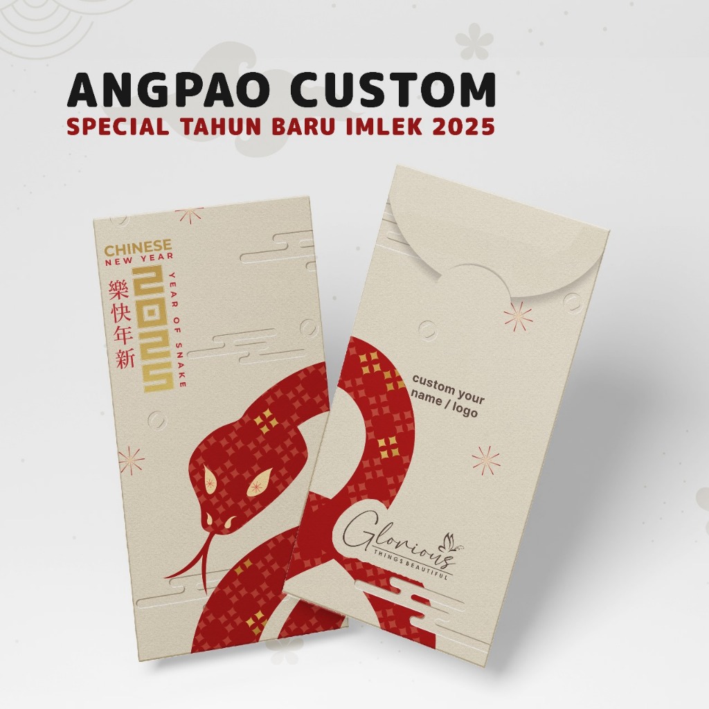 Jual ANGPAO CHINESE NEW YEAR SNAKE | ANGPAO CUSTOM | Shopee Indonesia