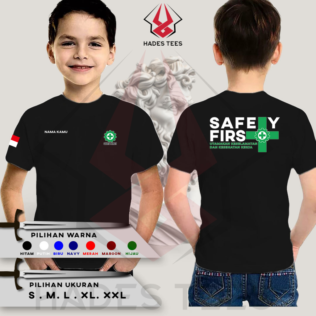 Jual Kaos ANAK Utamakan Keselamatan & Kesehatan Kerja Safety First ...