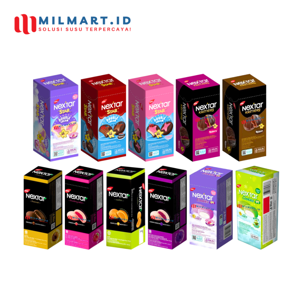 Jual NEXTAR COOKIES DOUBLE CREAM GOGUMA COKLAT STRAWBERRY NEXTAR ...
