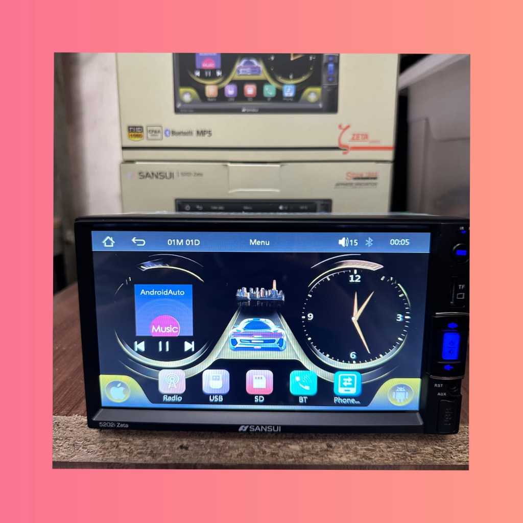 Jual Head unit Sansui SA 5202i Deckless MP5 7" Inch mobil universal ...