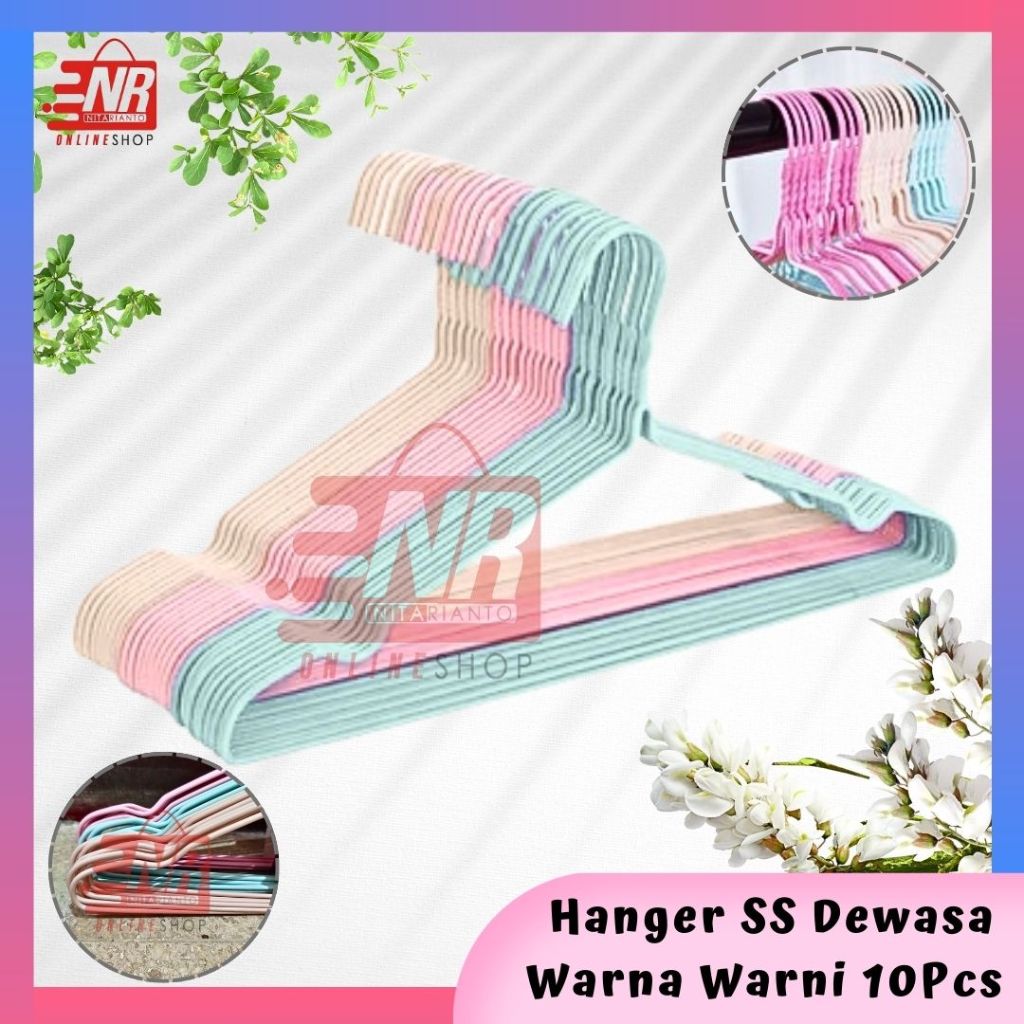 Jual Hanger SS Stainless Stell Warna Warni - Hanger Dewasa Tebal Dan ...