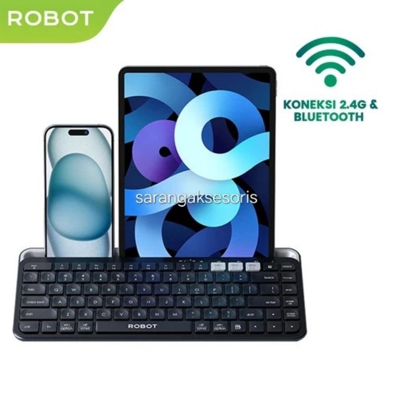 Jual Robot KB30 Keyboard Bluetooth HP Tab Tablet Handphone USB Wireless ...