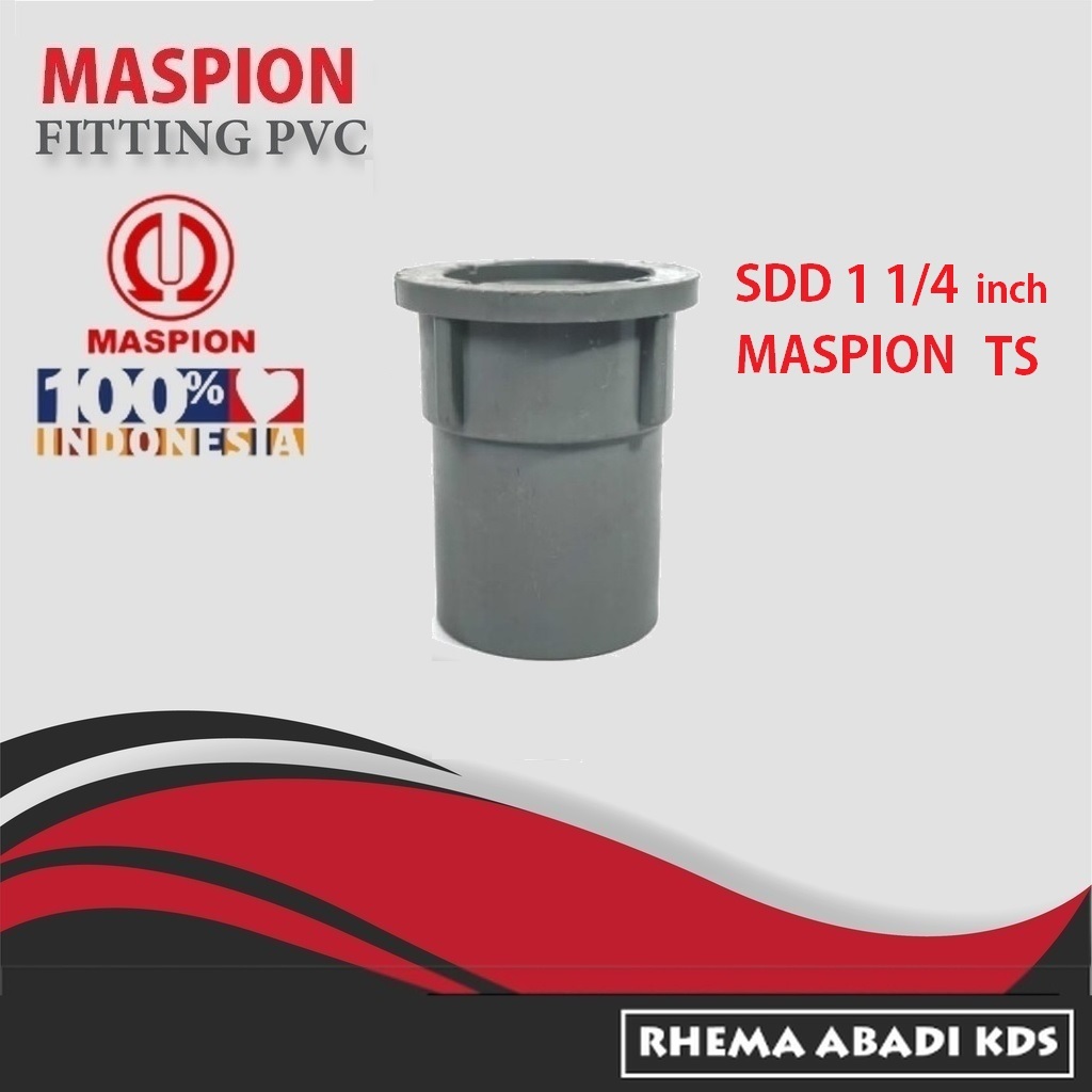 Jual Fitting Sambungan Pralon Pipa Pvc - Sock Drat Dalam SDD - 1 1/4 ...
