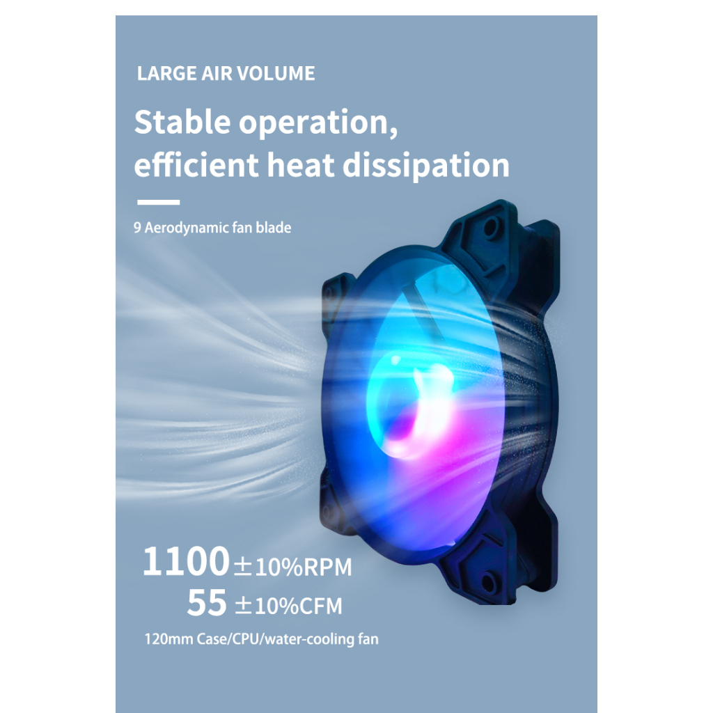 Jual Fan Casing Fan Cooler Fan Case RGB 12 Cm | Shopee Indonesia